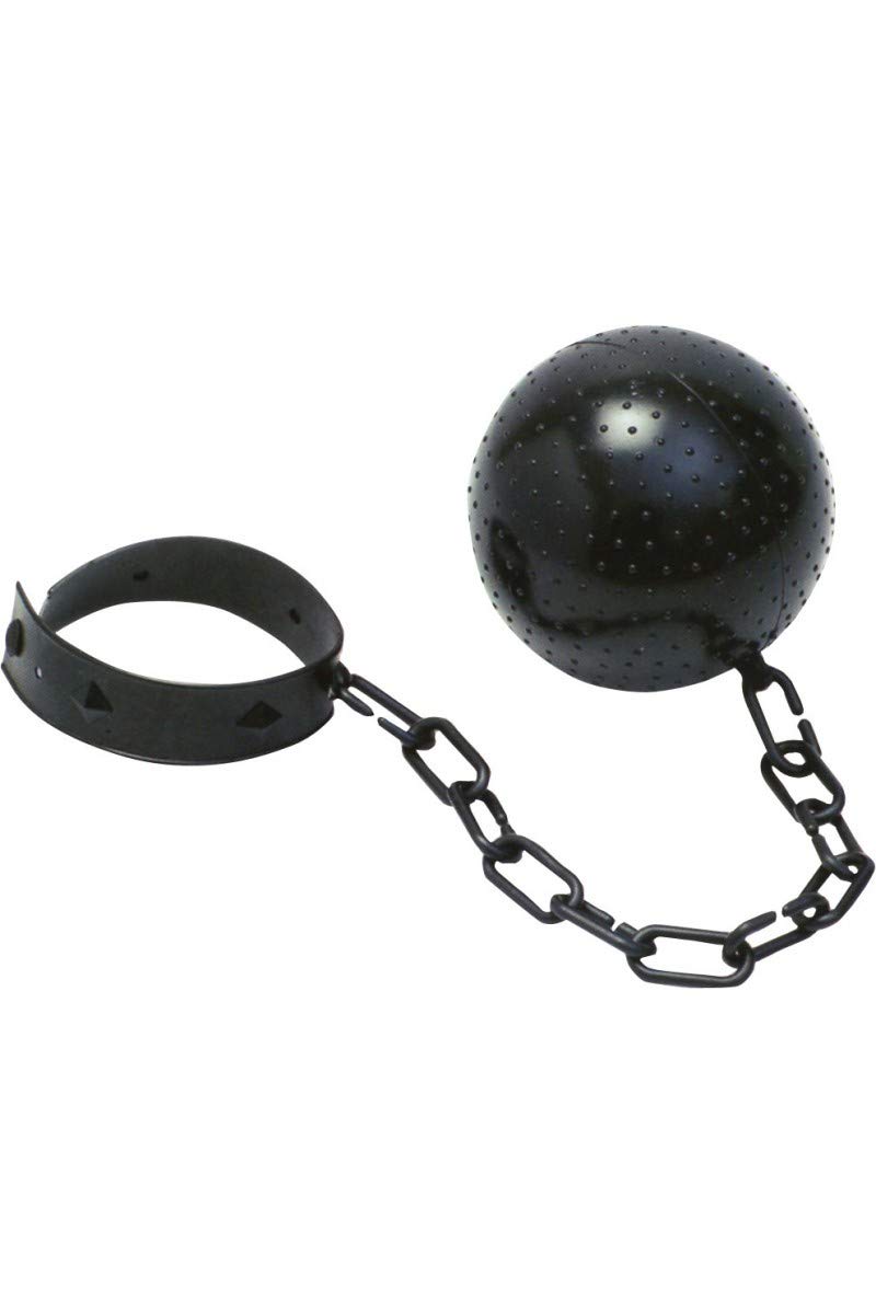 Ball and Chain, Black Convict style, Leg Band Chain and Ball. Overall ...