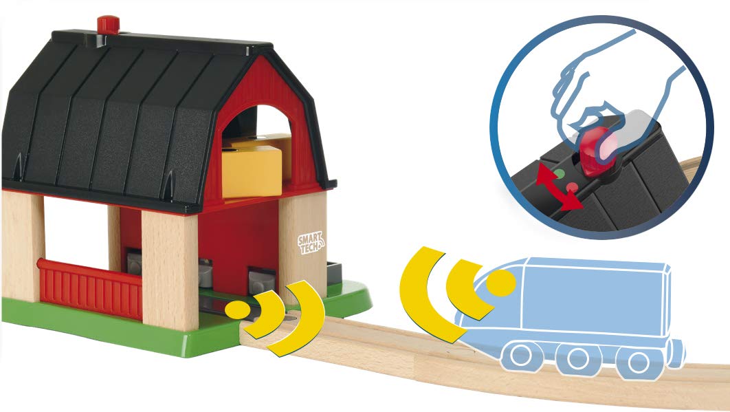 BRIO World Smart Tech Farm Barn for Kids Age 3 Years Up – Compatible ...