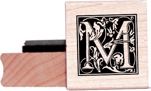 Alphabet rubber stamp – William Morris letter M – TopToy