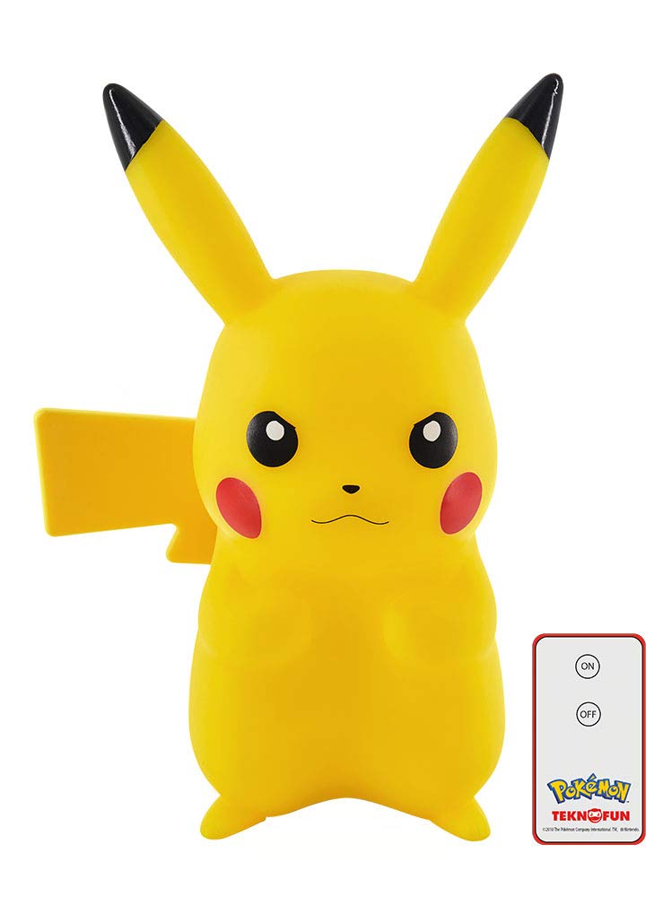 TEKNOFUN 811372 Pokemon, Pikachu Lamp with Remote Control, Yellow – TopToy