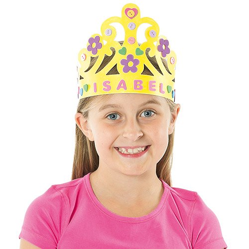 Baker Ross Tiara Card Art & Craft Shapes for Kid’s to Decorate ...