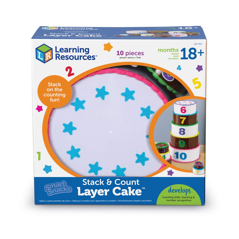 Learning Resources Smart Snacks Stack & Count Layer Cake- Numbers & Counting – TopToy