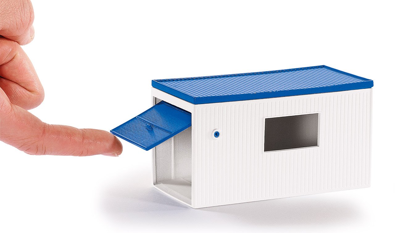 siku 5589, Garages and Car Park with Vehicle, Plastic, Grey/Blue ...