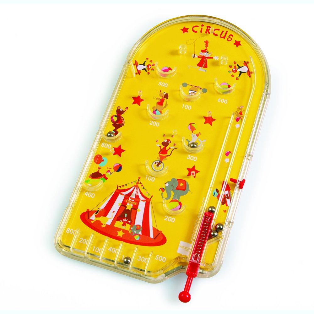 Scratch Classics: METAL PINBALL GAME / CIRCUS 20x11cm, in window box, 3 ...