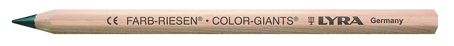 Lyra Colour Giants, Natural Cardboard Box of 12 Coloured Pencils. Black ...