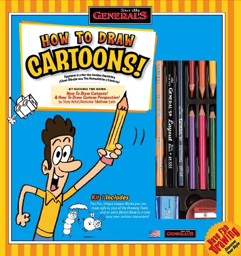 General Pencil How to Draw Cartoons Kit – TopToy