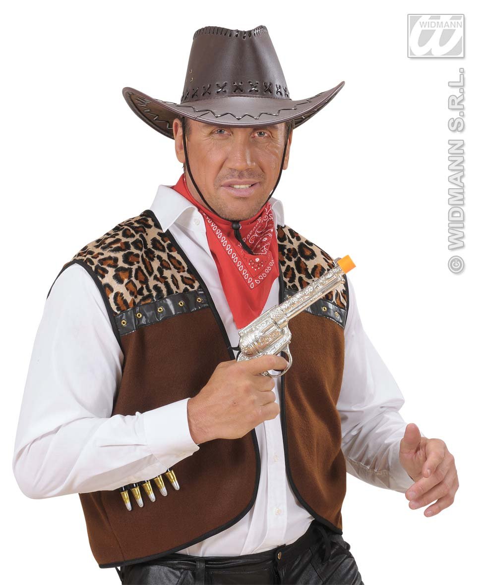 Cowboy Guns Silver Guns Novelty Toy Weapons & Armour for Fancy Dress ...
