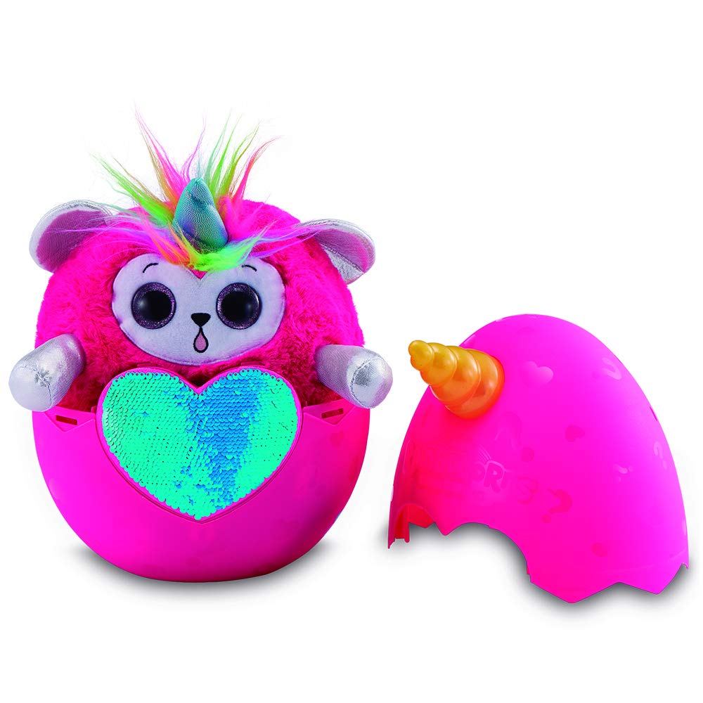 Rainbocorns, Plush Surprise (Series 1), with Reversible Sequin Heart, 1 ...
