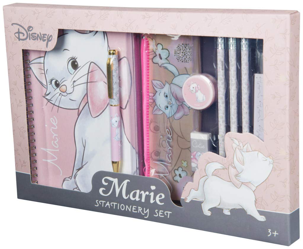Disney Marie (Aristocats) Official Stationery Set, Includes: A5 Note ...