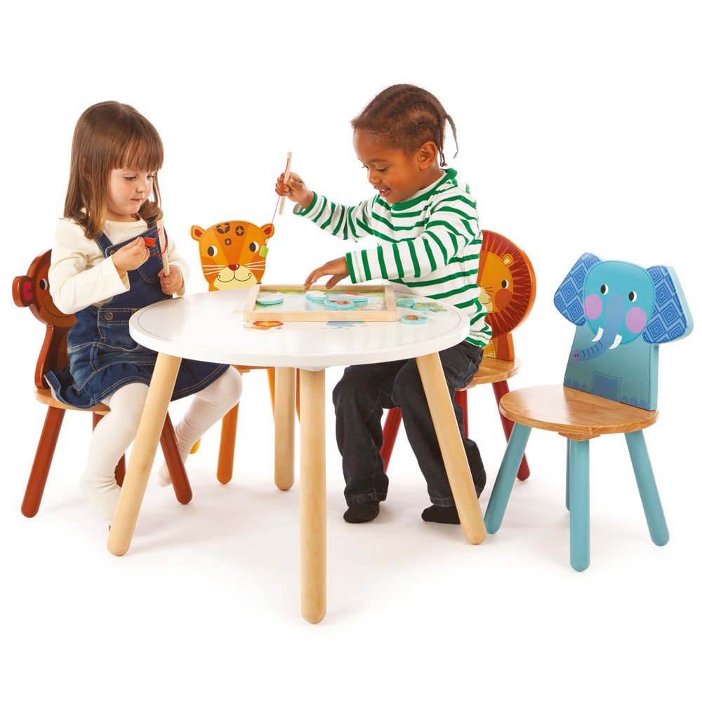 Tidlo Wooden Jungle Animal Table – TopToy