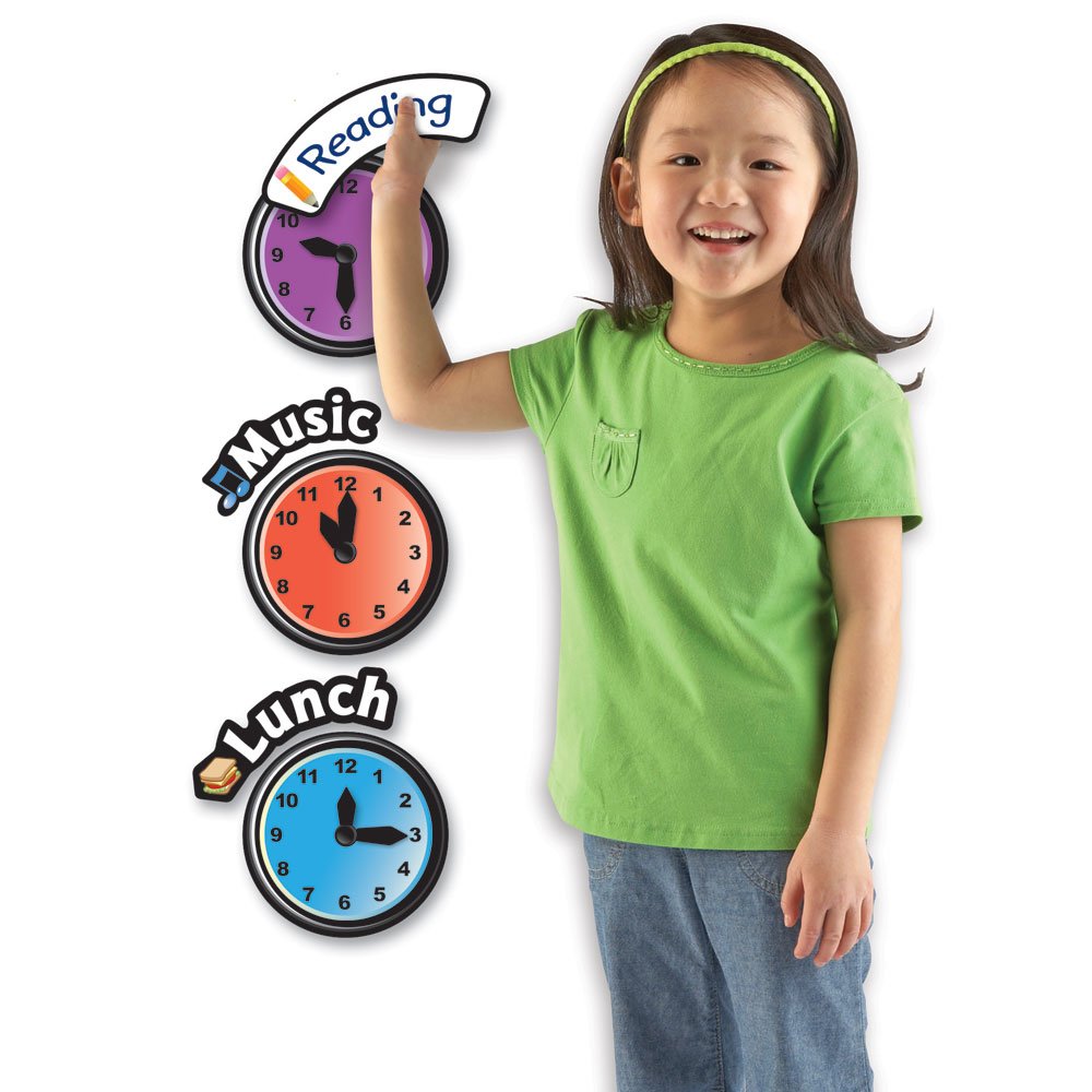 Learning Resources Magnetic Daily Schedule Clocks – TopToy