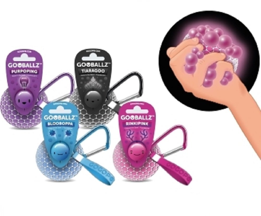 Keycraft GP205 GOOBALLZ Glow in The Dark Slime Mesh Ball, Colours May ...