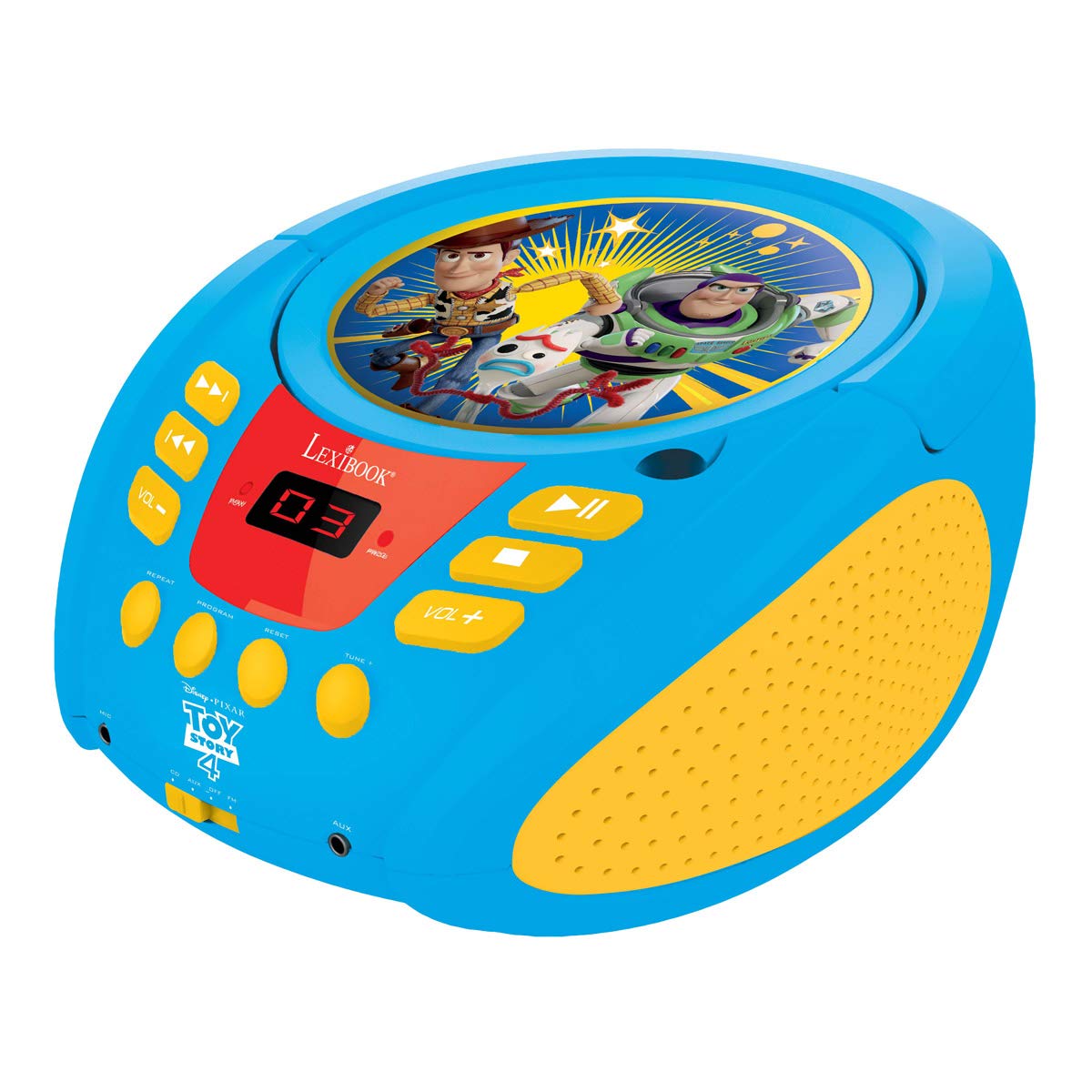 LEXIBOOK RCD108TS Disney Toy Story CD Kids, Buzz & Woody Music Audio ...
