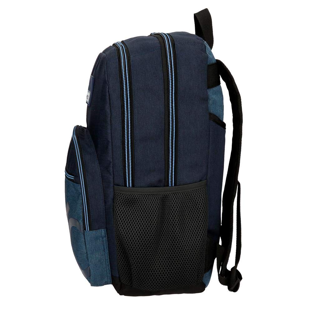 Enso Blue Double compartment Backpack Blue 30,5x44x17 cms Polyester 20 ...