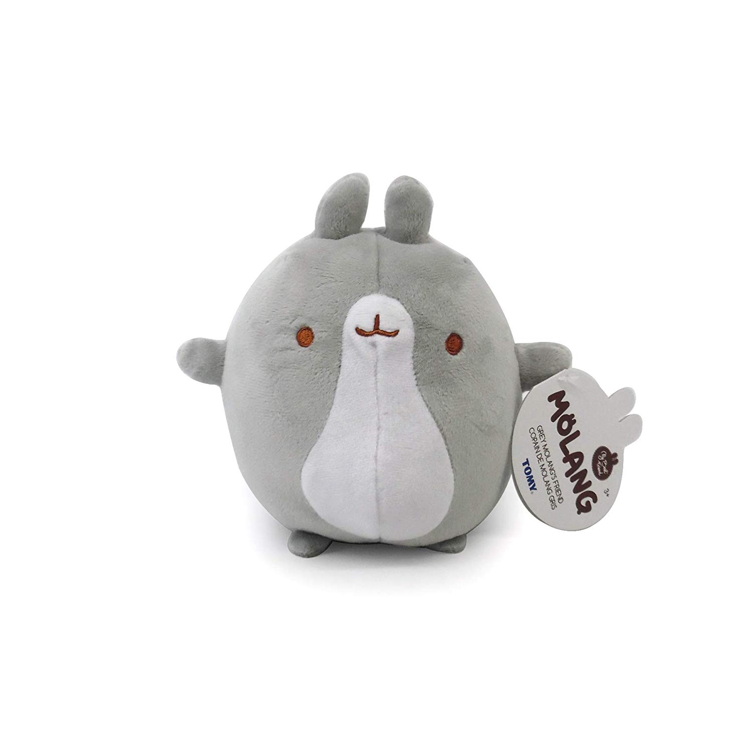 Molang Grey Molang’s Friend Basic Plush, Soft Cuddly Toy Ideal Gift for ...