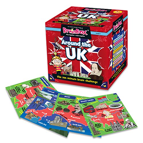 BrainBox | Around The UK | Card Game | Ages 8+ | 1+ Players | 10 ...