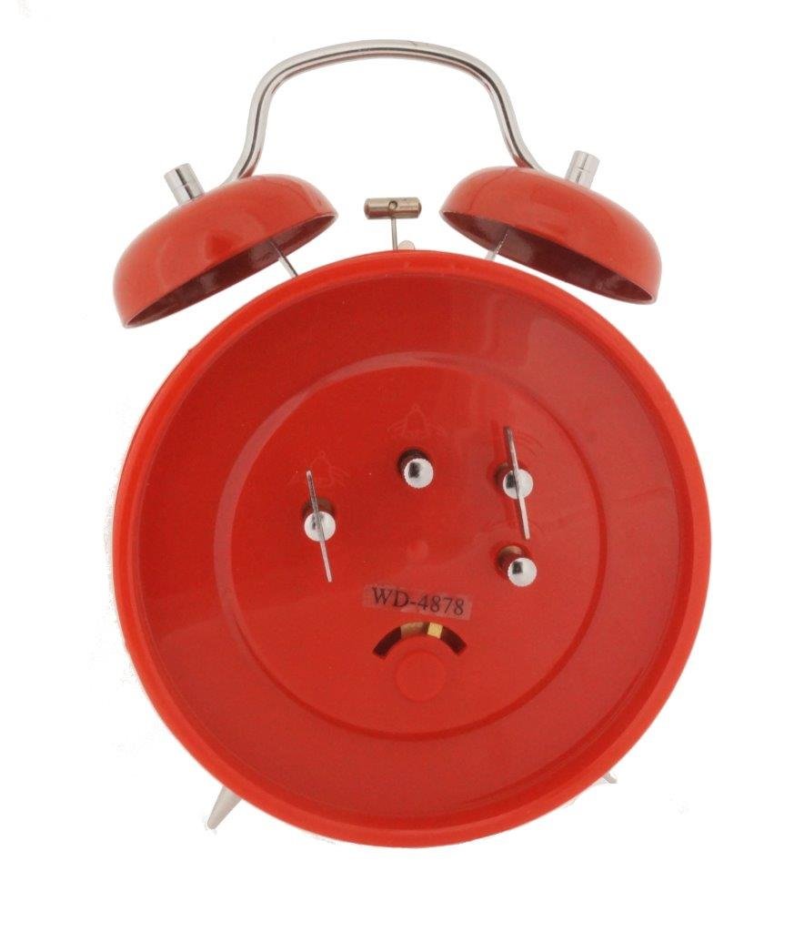 DigiTech Mechanical Alarm Clock by Disney, Plastic, Rot Bambi, 12 x 6 x ...