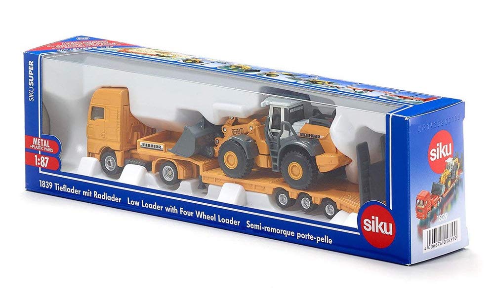 Siku 1:87 Low Loader W/Liebherr Loader – TopToy
