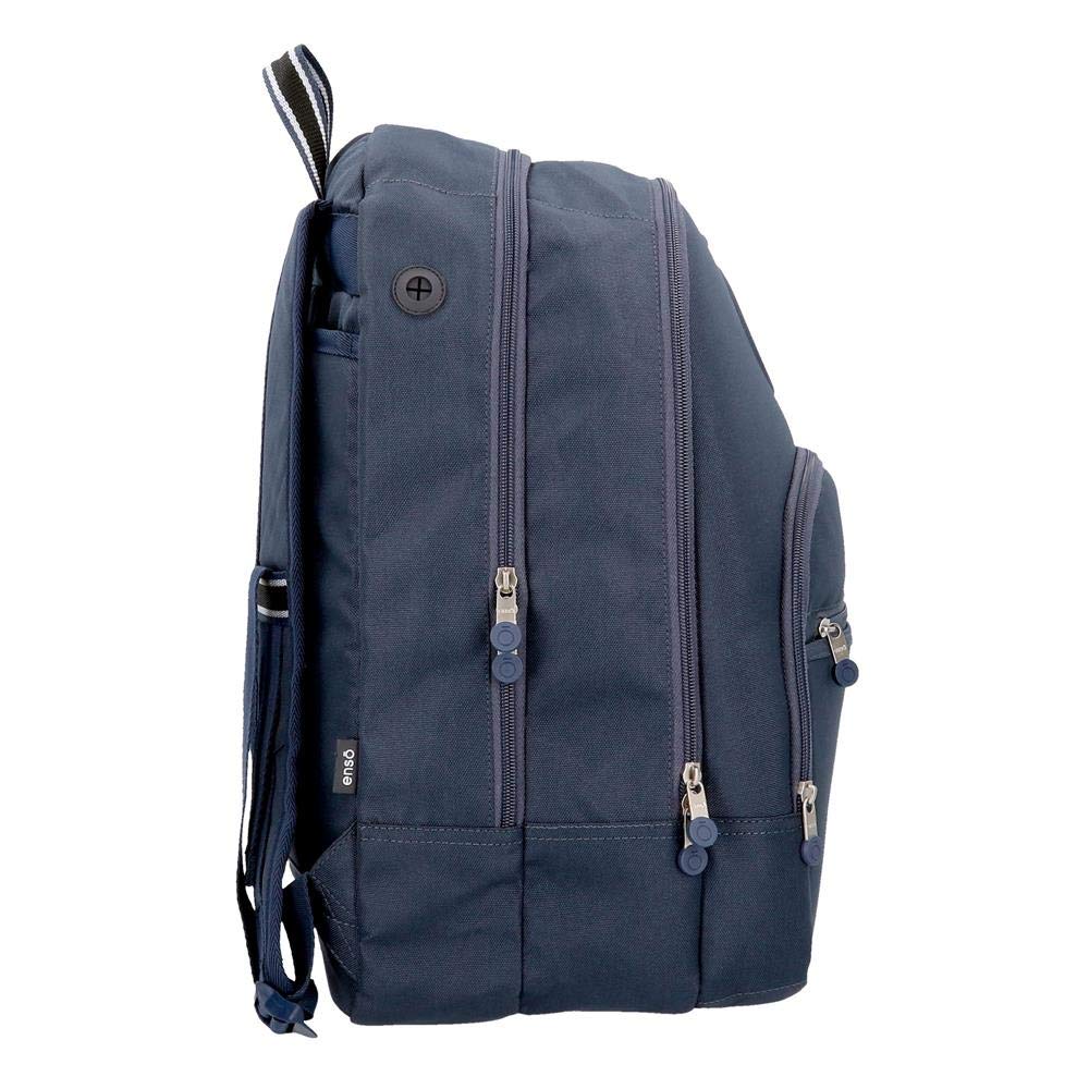 Enso Basic Double compartment Backpack Blue 32x46x17 cms Polyester 25 ...