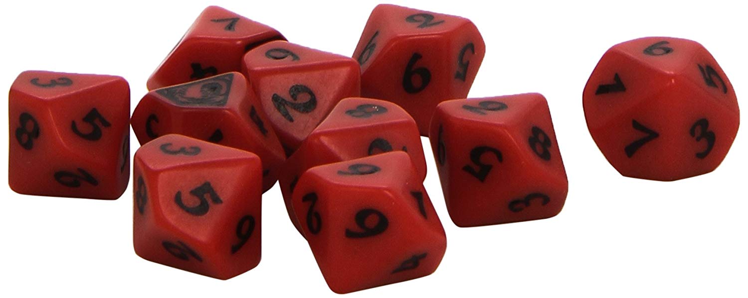 Q WORKSHOP Legend of Five Rings Scorpion Clan RPG Dice Set 10 x D10 RPG ...