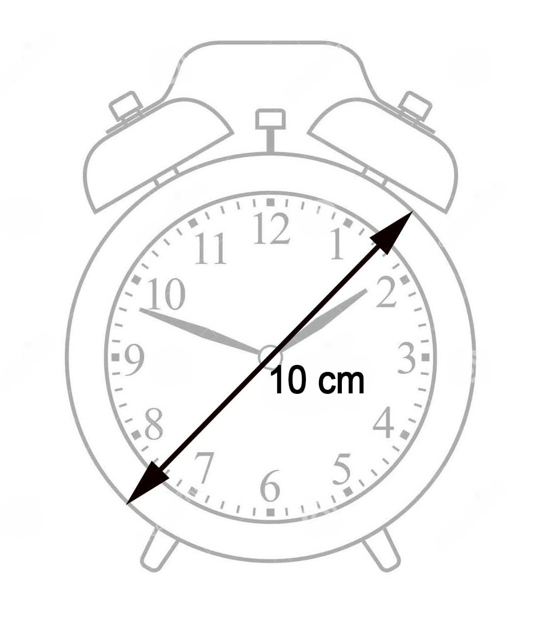 DigiTech Mechanical Alarm Clock by Disney, Plastic, Rot Bambi, 12 x 6 x ...