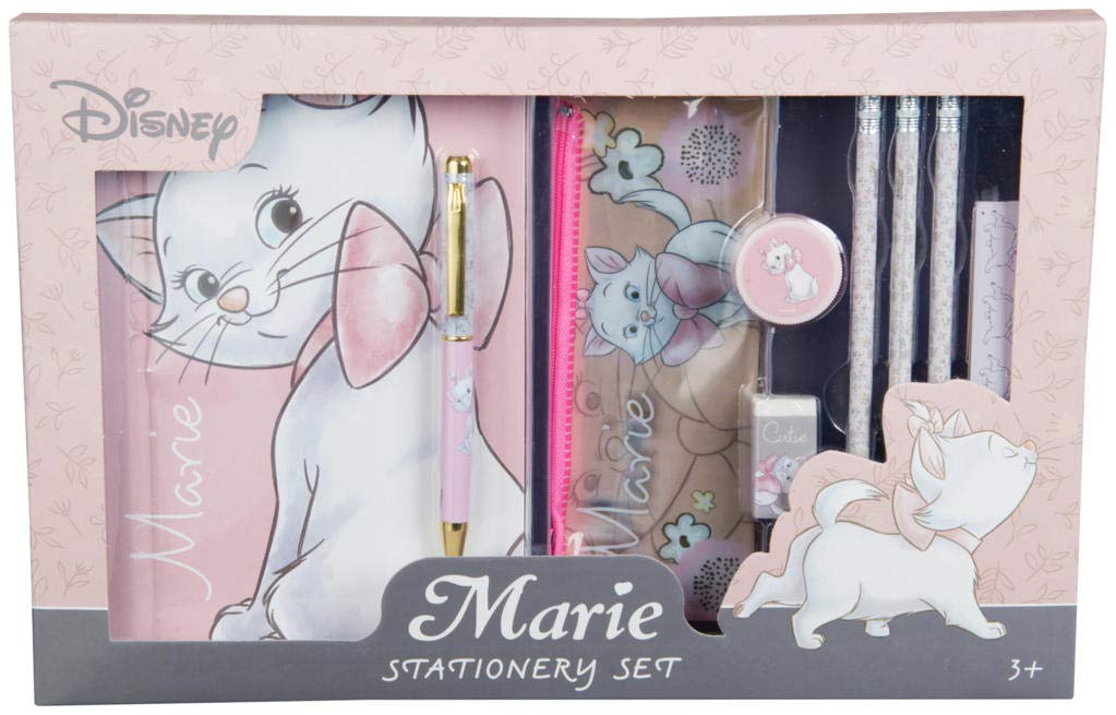 Disney Marie (Aristocats) Official Stationery Set, Includes: A5 Note ...