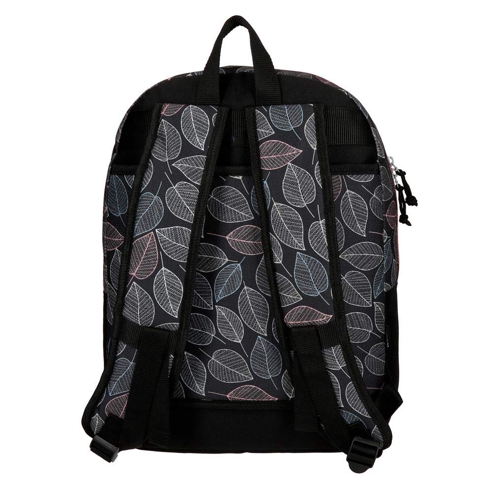 Movom Leaves Backpack Black 32x42x16 cms Polyester 21.5L – TopToy
