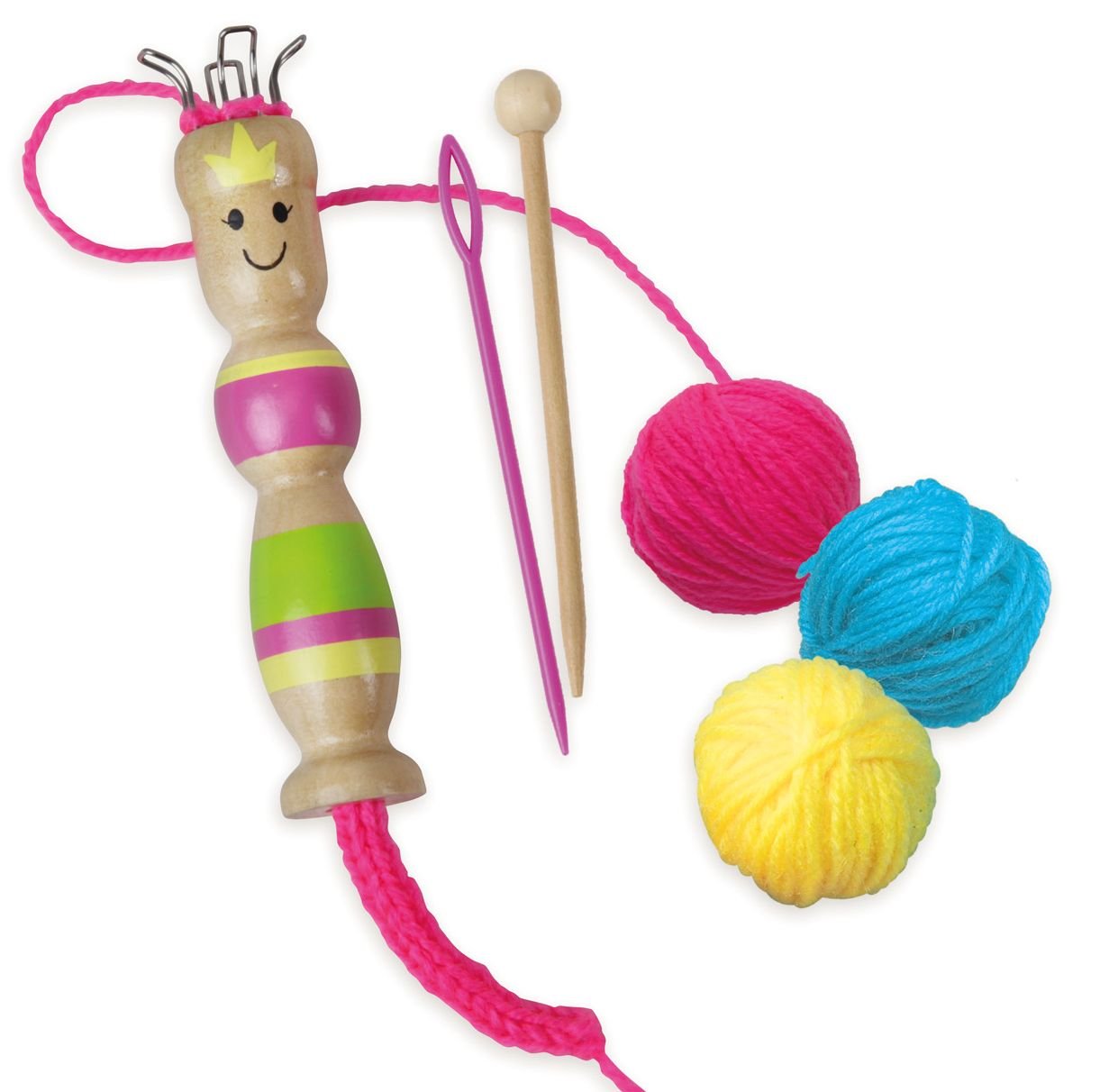 Lena 42375 Handcraft, Complete Dolly and Wooden Crochet Hook, Needle ...