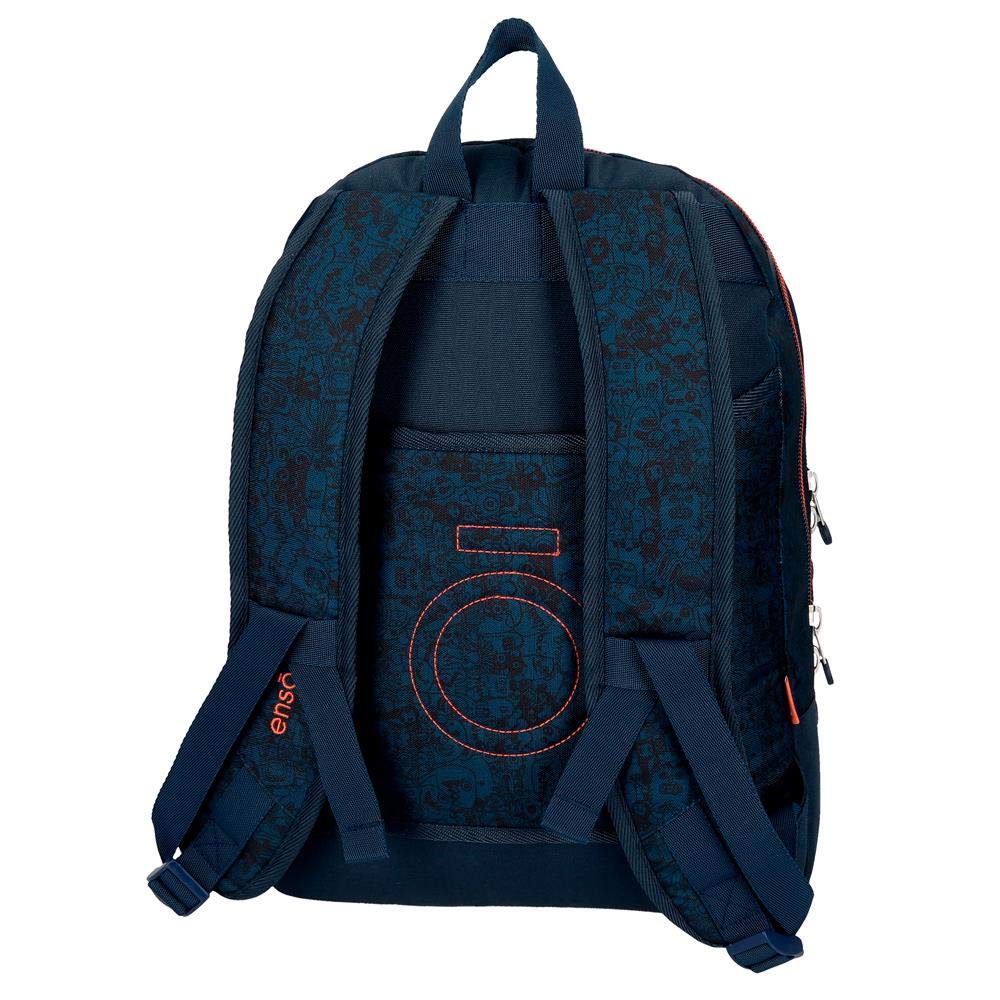 Enso Monsters Double compartment Backpack Blue 32x44x22 cms Polyester ...