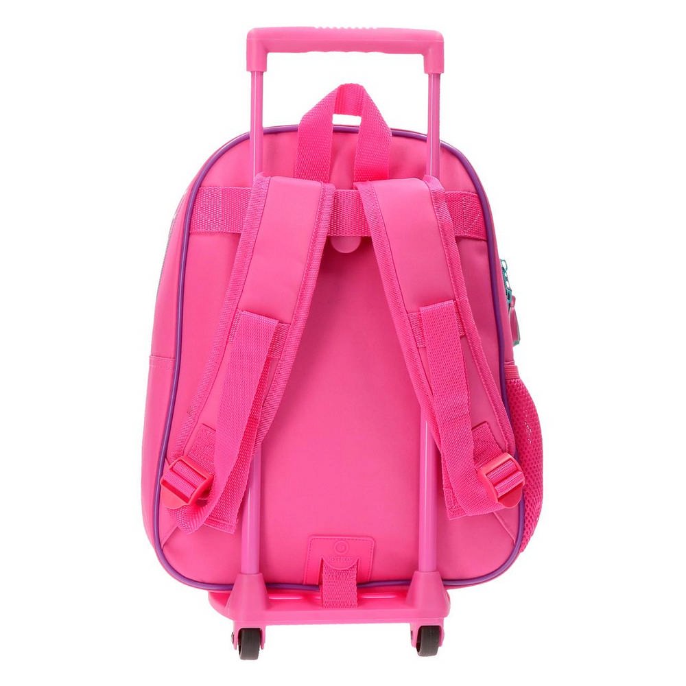 Minnie Smile Pink Preschool backpack 33cm with trolley and front part ...