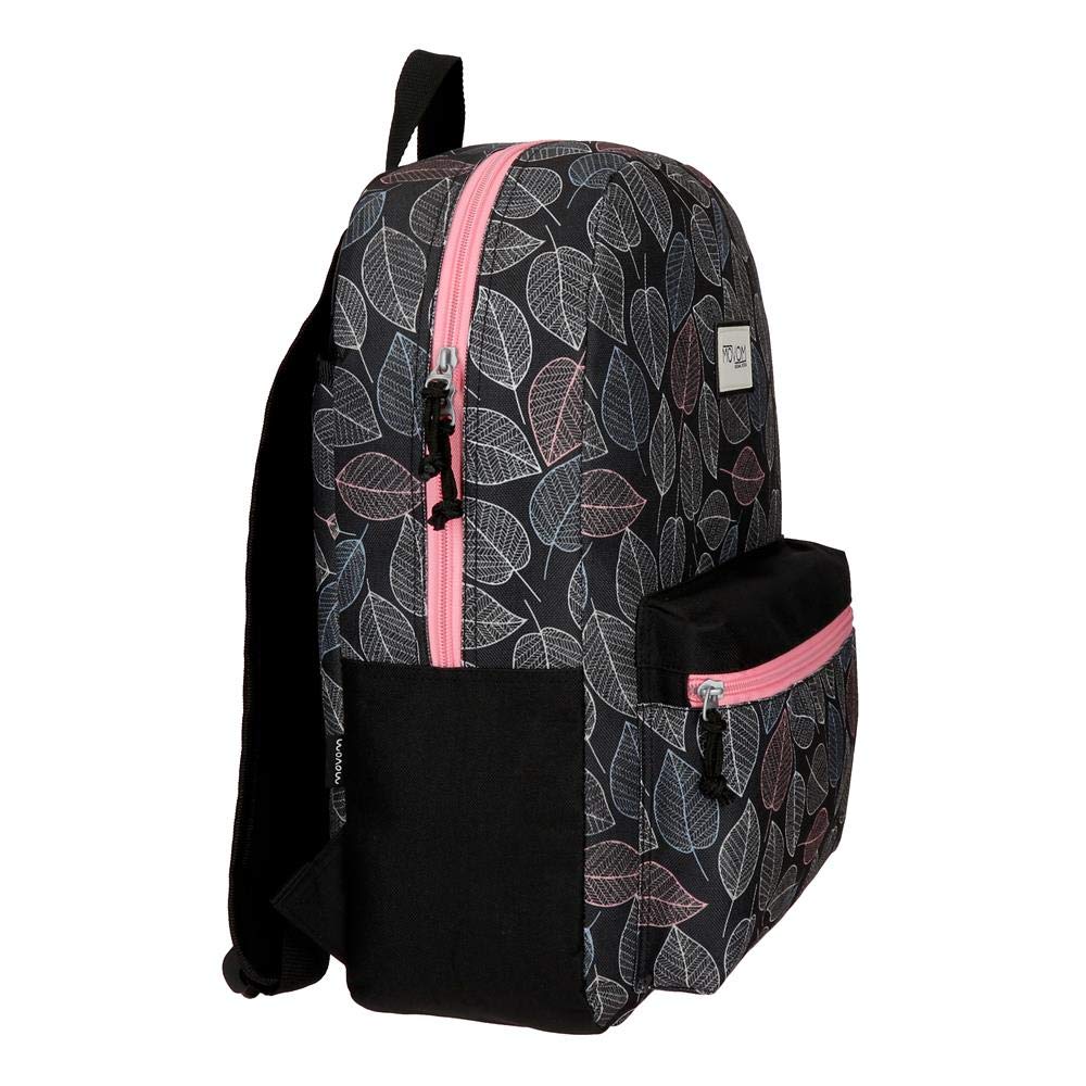 Movom Leaves Backpack Black 32x42x16 cms Polyester 21.5L – TopToy