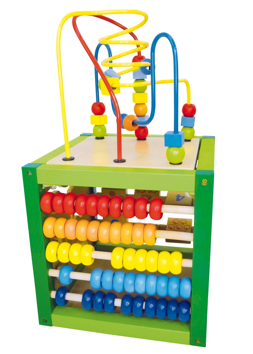 Bieco 74052138 Activity Cube with Motorikschleife, About 20 x 20 x 20 ...