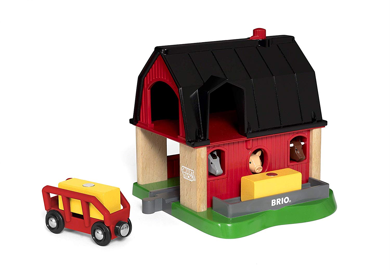 BRIO World Smart Tech Farm Barn for Kids Age 3 Years Up – Compatible ...