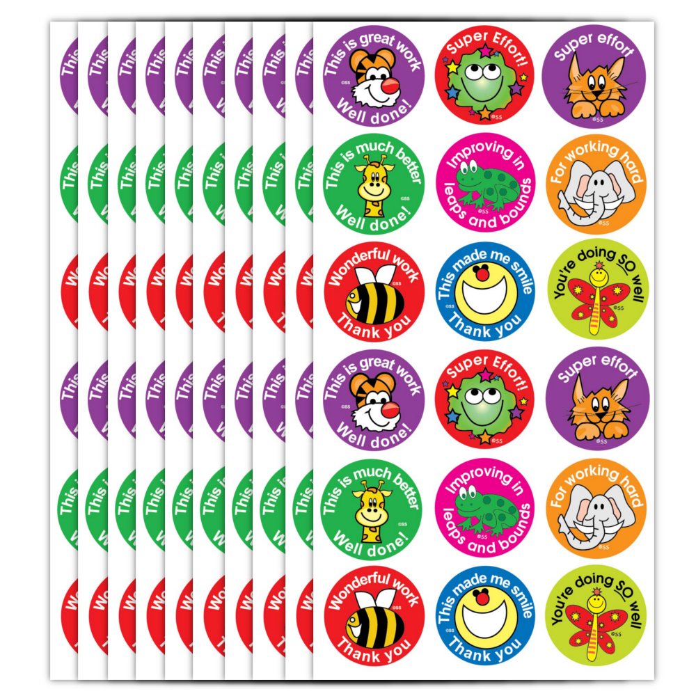 Sticker Solutions Effort and Praise Reward Stickers (Pack of 180) – TopToy