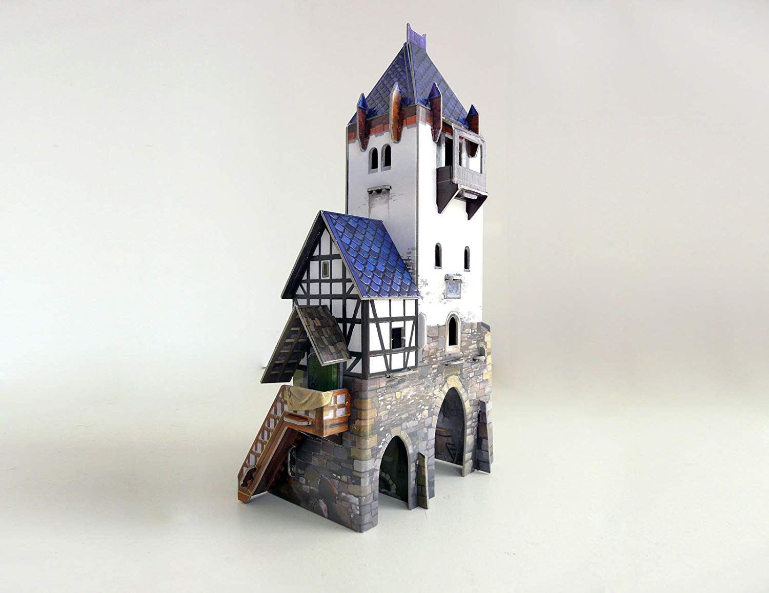 Keranova 201 Clever Paper Medieval Town Guard Tower 3D Puzzle, 15 x 8 x ...