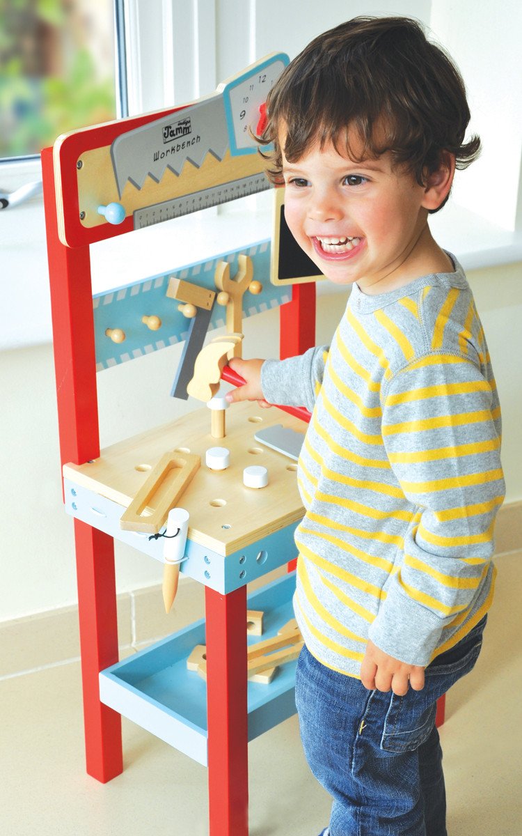 Indigo Jamm Little Carpenters Workbench, Pretend Play Wooden Toy Work ...