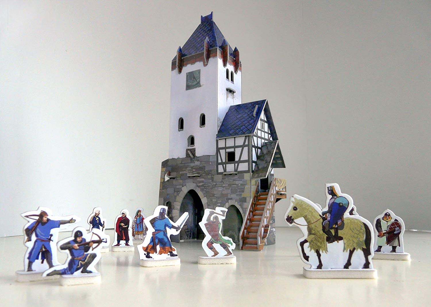Keranova 201 Clever Paper Medieval Town Guard Tower 3D Puzzle, 15 x 8 x ...