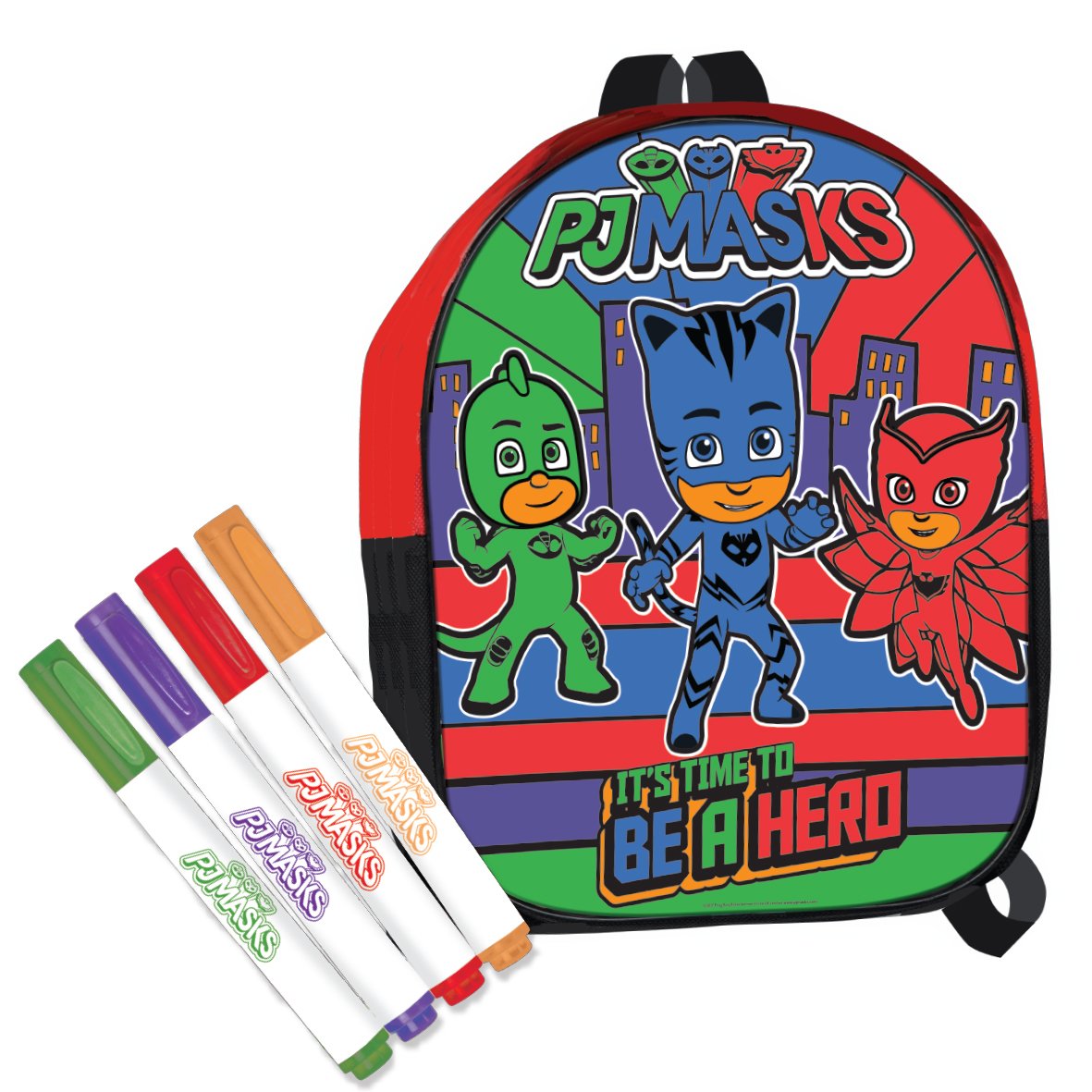 PJ MASKS 21303 Colour Your Own Backpack Set – TopToy