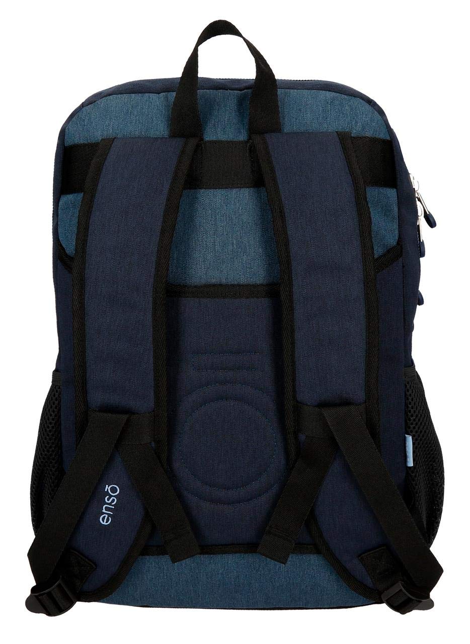 Enso Blue Double compartment Backpack Blue 30,5x44x17 cms Polyester 20 ...