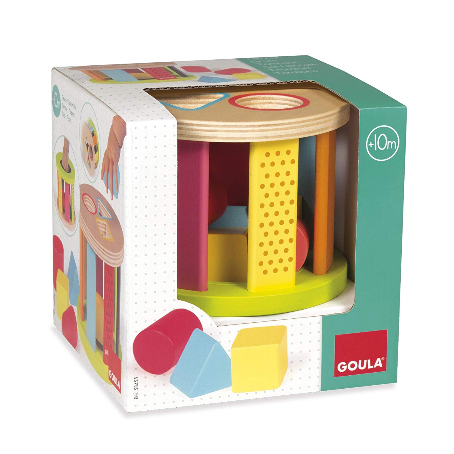 Goula Geometric Shape Sorting Drum – TopToy