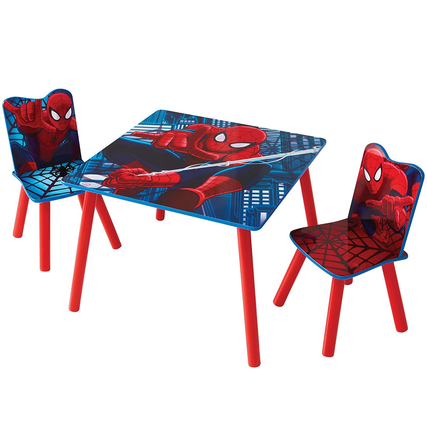 Marvel Spider-Man Kids Table and 2 Chair Set by HelloHome – TopToy