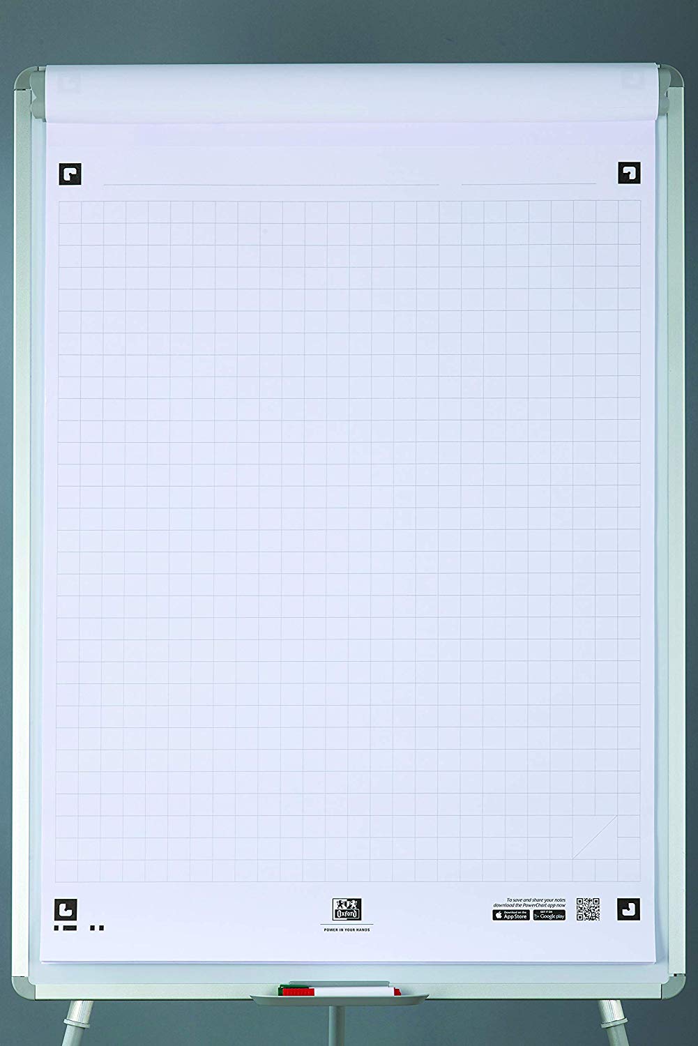 Oxford Smart Flipchart frame ruled, square 25mm, Pack of 3 – TopToy