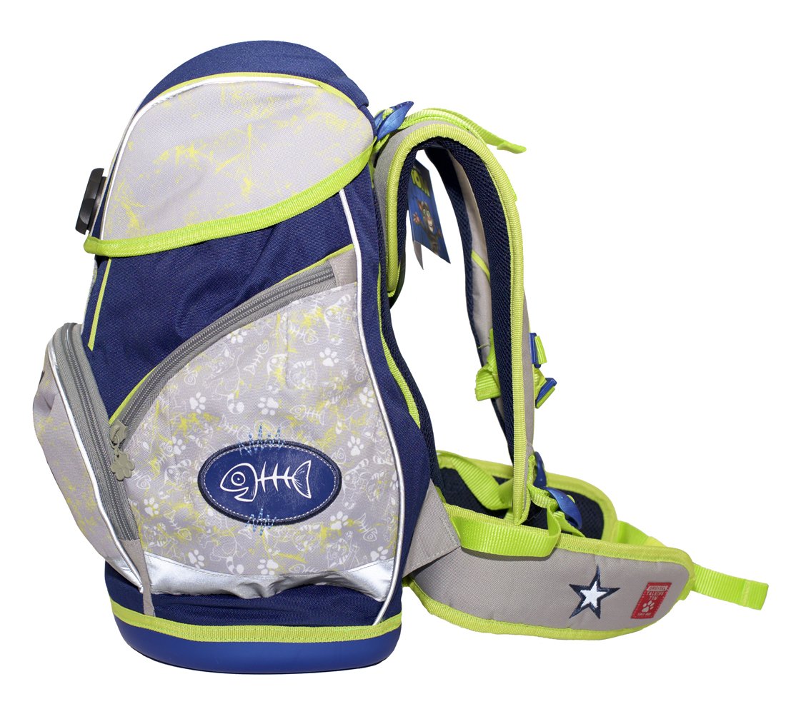 TALKING TOM AND FRIENDS School Backpack, Blue/Grey (Multi-Coloured ...