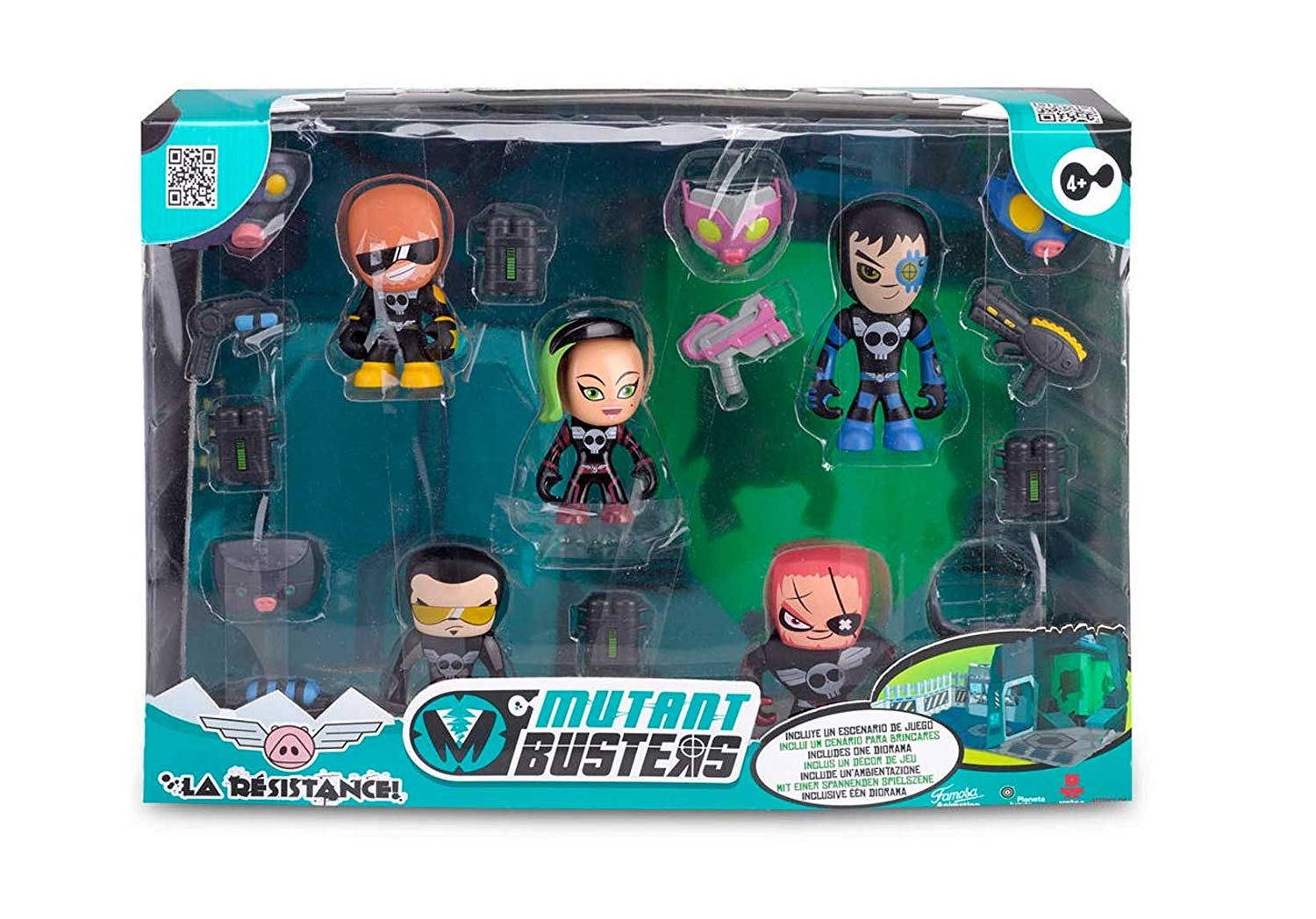 Mutant Busters – 700013373 Resistance Set – 5 Figures – TopToy