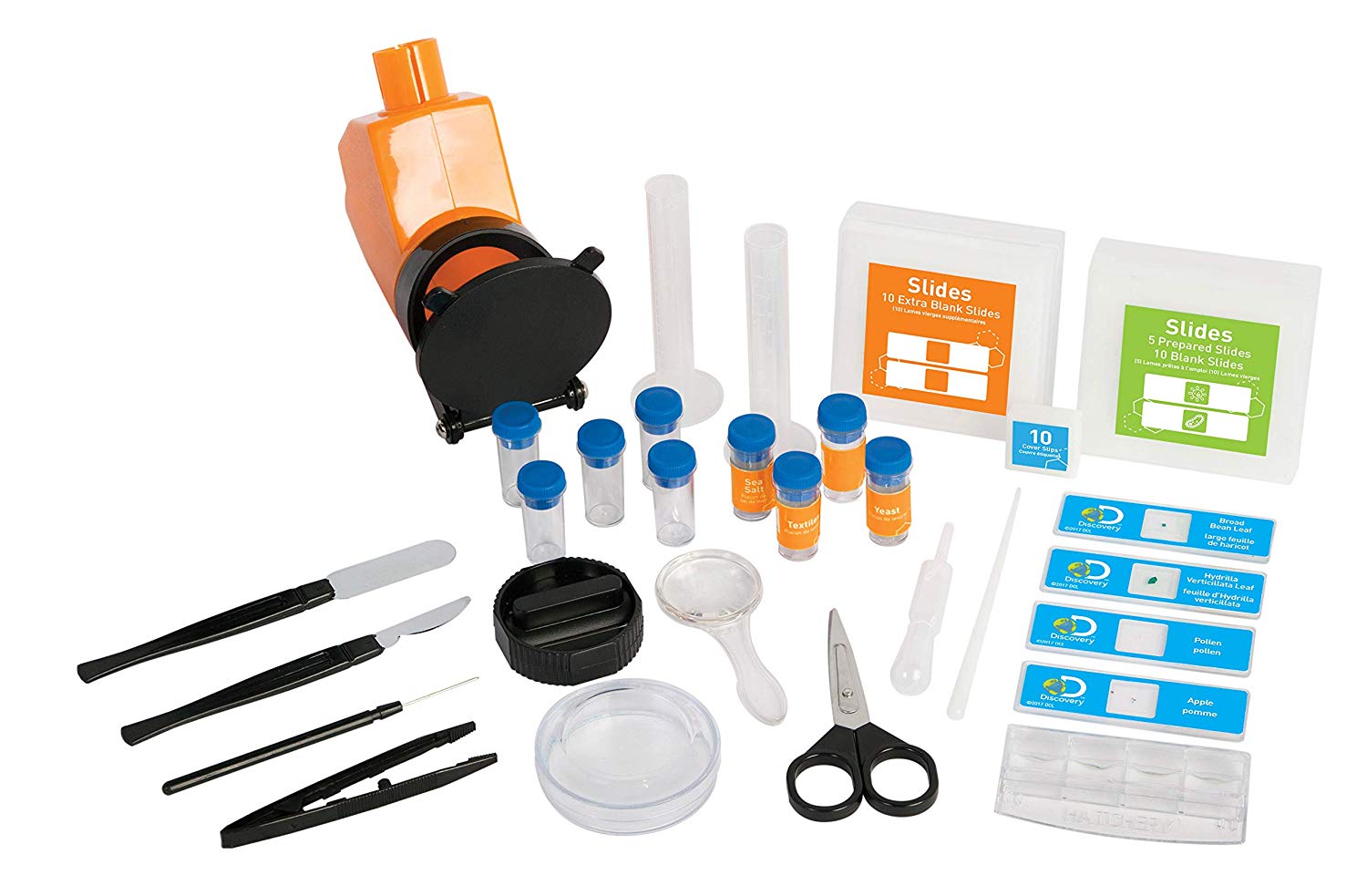 Discovery Adventures Microscope Set 1200 x with 80 Accessories and ...