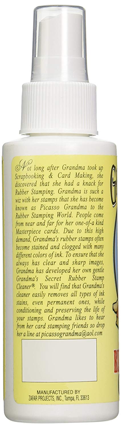 Grandma’s Secret 4 oz Rubber Stamp Cleaner, Transparent – TopToy