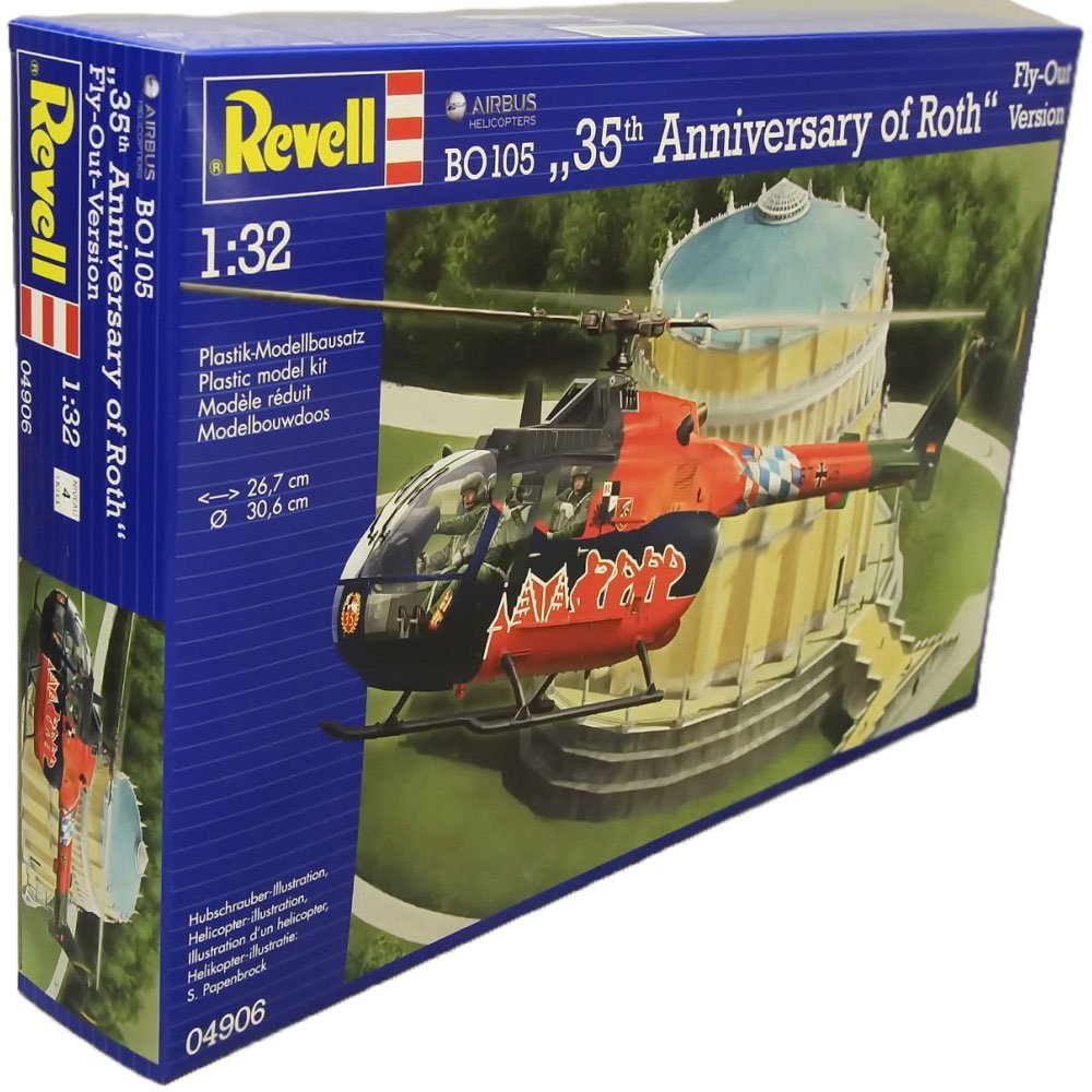 Revell 04906 – Model Kit 1: 32 Scale – Bo 105 Fly Out Painting – TopToy