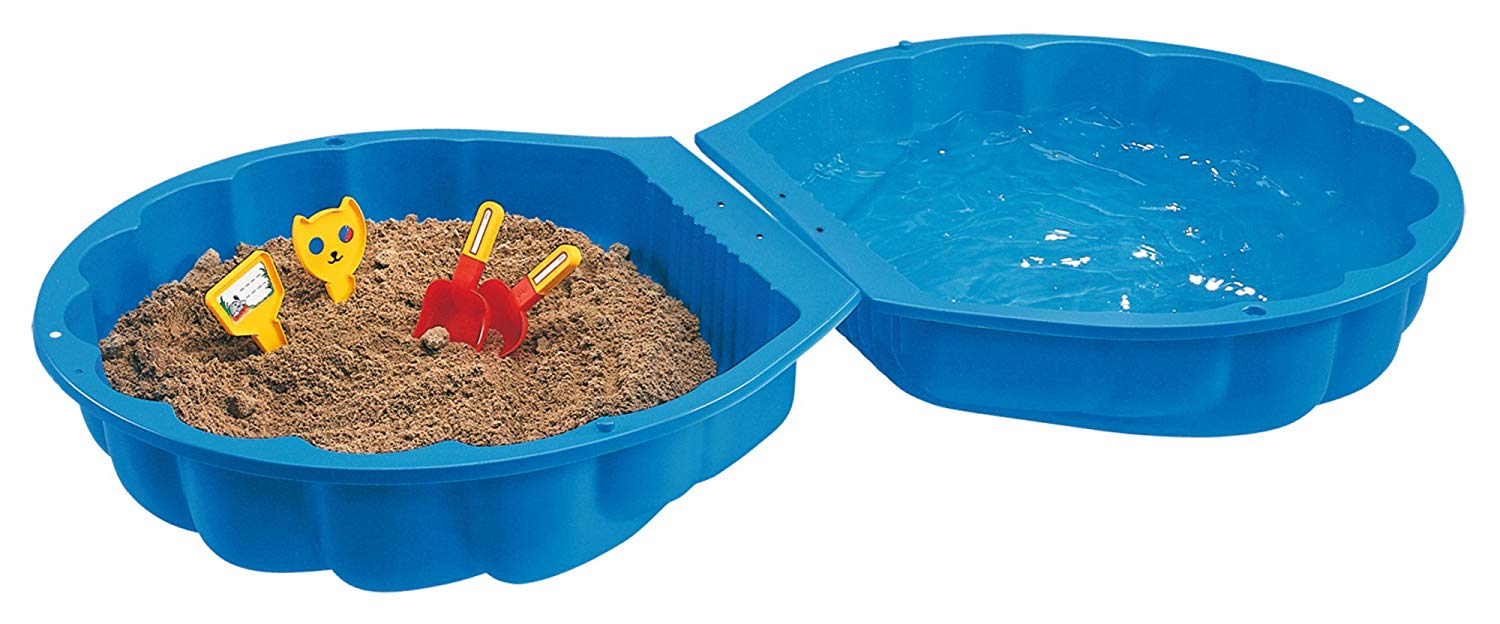 Smoby Blue Shell Design Sandpit and Paddling Pool | For children aged ...