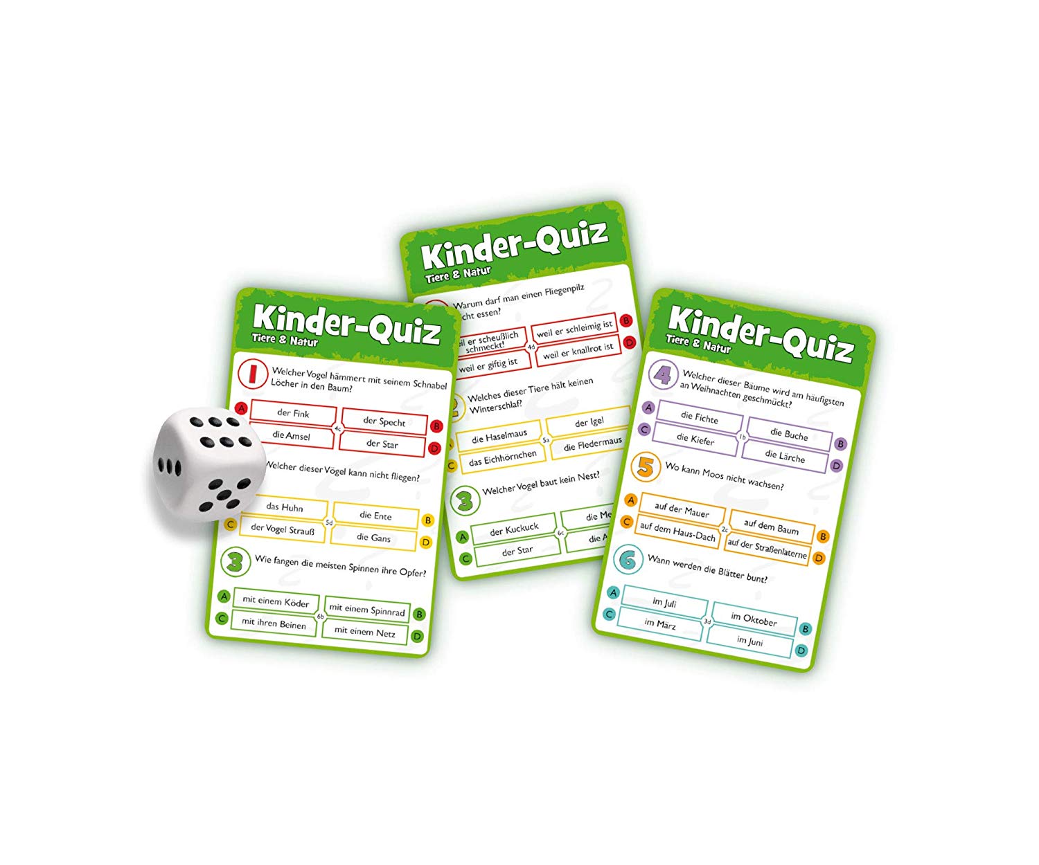 Noris 606011629 Children’s Quiz Animals and Nature, Family Fun for Home ...