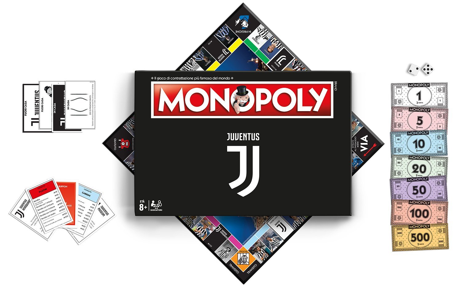 Winning Moves 31486 – Juventus Board Game – Monopoly Football Teams ...